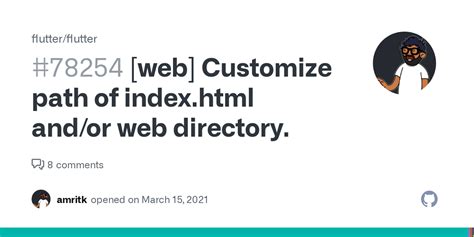 Web Customize Path Of Indexhtml Andor Web Directory · Issue 78254