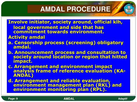 Ppt Amdal Powerpoint Presentation Free Download Id5491525