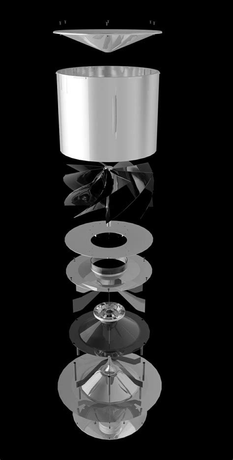Custom Exploded Rendering Of A Windmill Design Created By Me