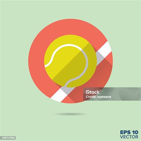 Ikon Vektor Desain Datar Tenis Ilustrasi Stok Unduh Gambar Sekarang
