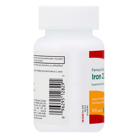 Leader Ferrous Gluconate Iron 27 Mg Tablets 100 Ea