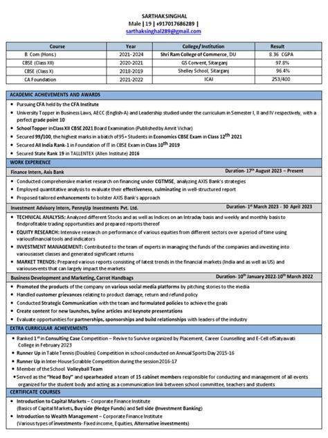 Sarthak Singhal Cv Removed Pdf