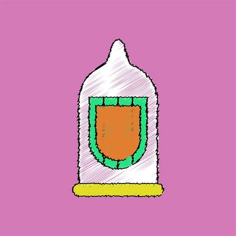 Flat Shading Style Icon Condom Silhouette Vector Eps Ai Uidownload
