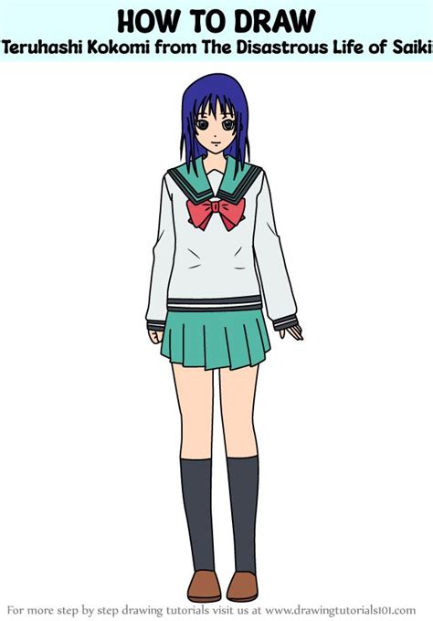 How To Draw Teruhashi Kokomi From The Disastrous Life Of Saiki Saiki