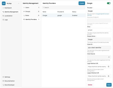 How To Manage Identities In Vaadin Control Center