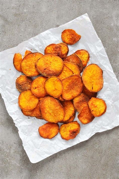 Chips De Batata Doce Assado Tempero Alternativo Food Snacks