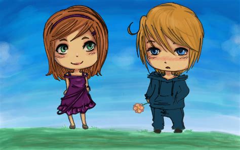 Chibi Couple Experimenting By Blackpearlrayn On Deviantart