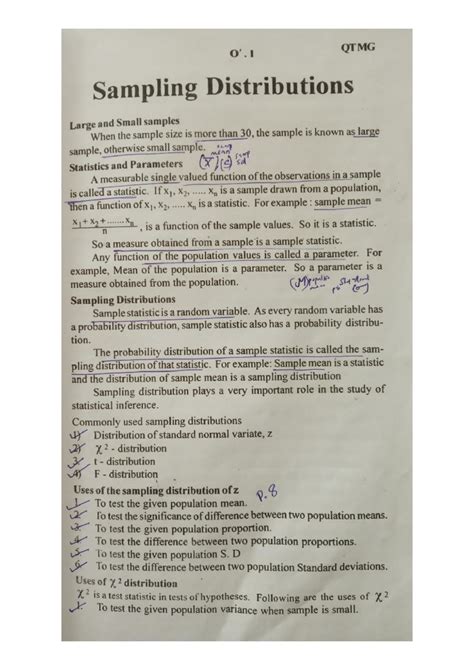 Learning Material Sampling Distributions Testing Hypothesis Concepts Learning Material Sampling
