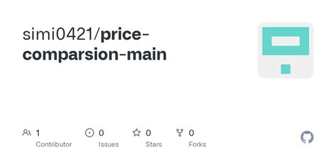 Github Simi0421price Comparsion Main