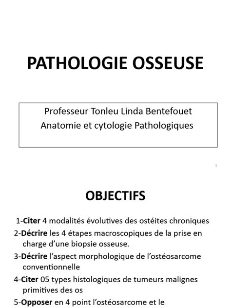 Pathologie Osseuse Pdf Métastase Os