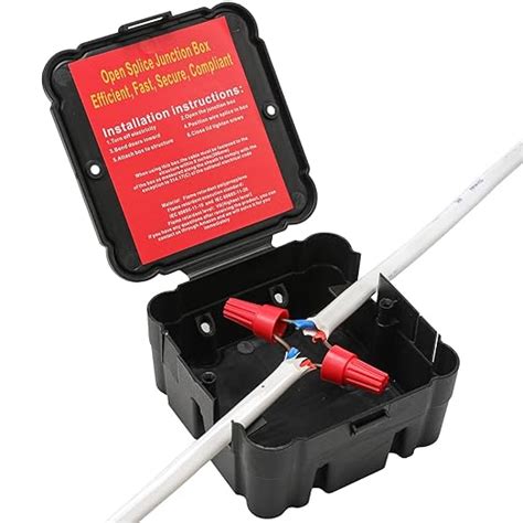 Hfweenk Open Splice Junction Box Single One Piece Repair Box For