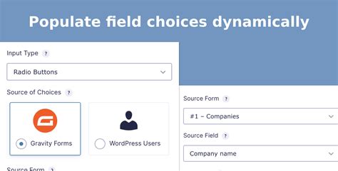 Dynamic Lookup Field Free Gravity Forms
