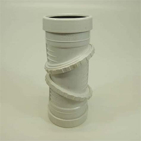 110mm 0 90 Degree Double Socket Bend White Aquaflow TWS Plastics