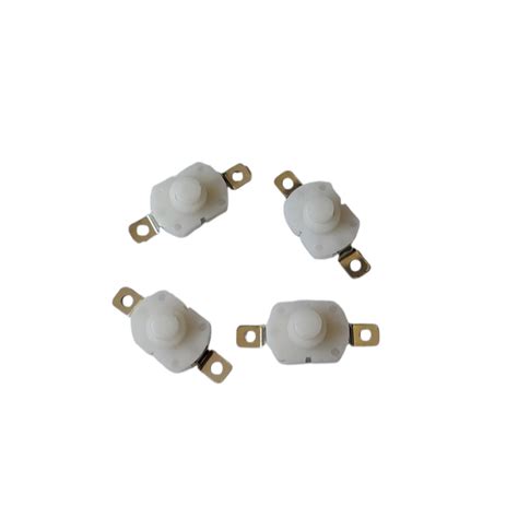 Led Flashlight On Off Switch Push Button 12x15mm 2 Pin 4 Pcs