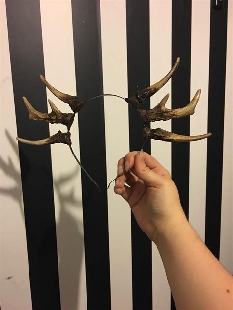 Natural Triple Antler Headband Made To Order