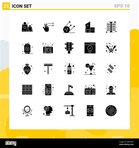 Set Of 25 Modern Ui Icons Symbols Signs For Skeleton Xray Chest