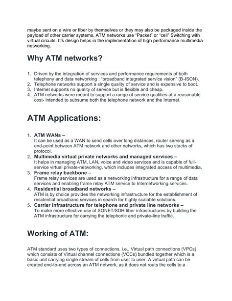 asynchronous transfer mode atm pdf