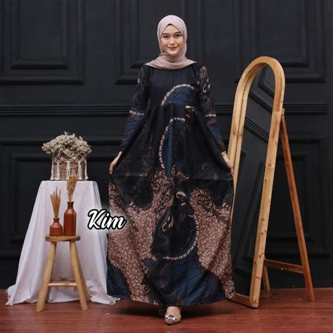Jual Batik Gamis Murah Ukuran Standar Dan Jumbo Banyaknya Bahan