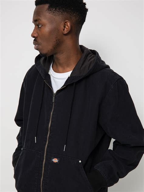 Dickies Hooded Duck Canvas Jacket Black Black