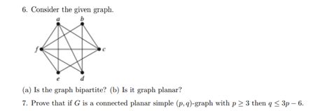 Solved Consider The Given Graph A Is The Graph Chegg