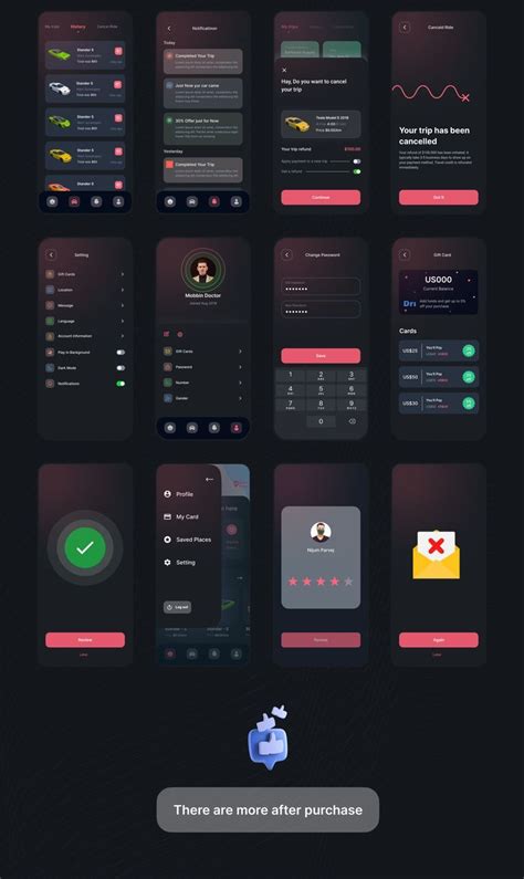 Rideshare Ios Ui Kit Figma Resources Artofit