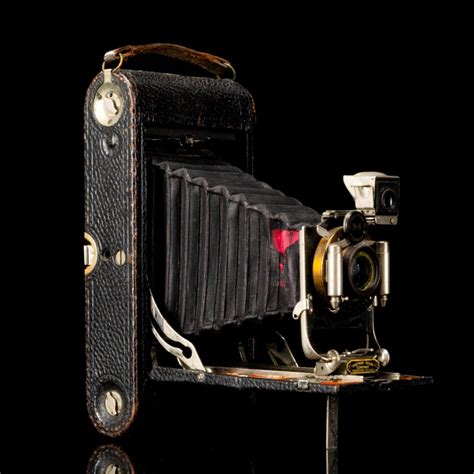 Фотоаппарат "Kodak No. 3A", металл, кожа, дерево, Kodak, США, 1914-1934 ...