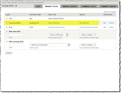 Create A Group Content Type Setup Drupal Wiki Guide On