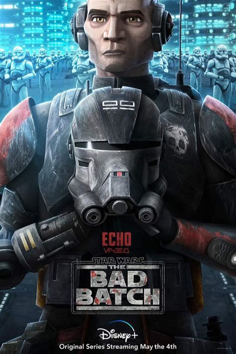 étoile Star Wars The Bad Batch Character Poster Echo étoile