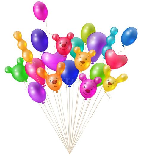Festive Bright Balloons Stock Vector Illustration Of Icon 38937952