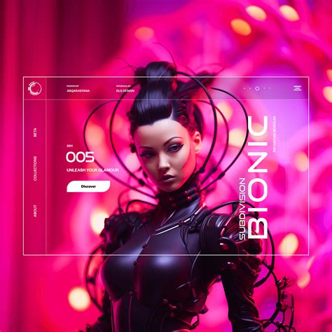 bionic web ui landing page design behance