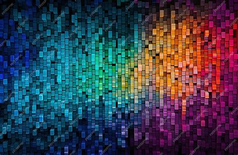 Premium Ai Image A Pattern Of Colorful Tiled Squares Is On A Table In
