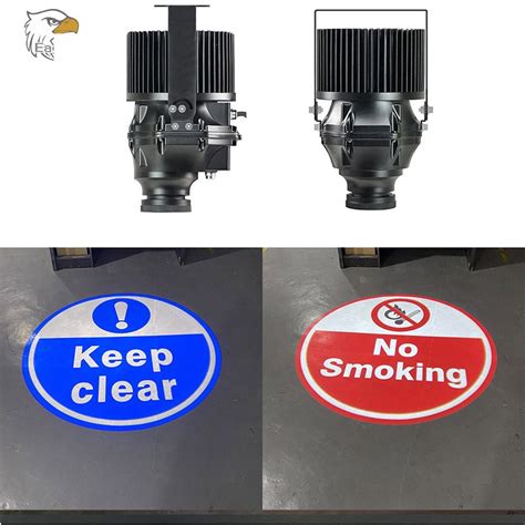 Industrial 100w Led Projector Light With Custom Warning Patterns