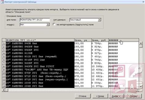 Типы данных используемые в Excel