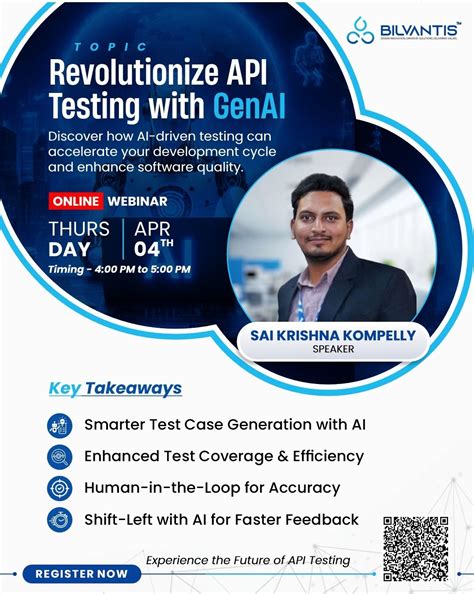 Genai Apitesting Techwebinar Softwaretesting Qualityassurance Devops… Bilvantis Technologies