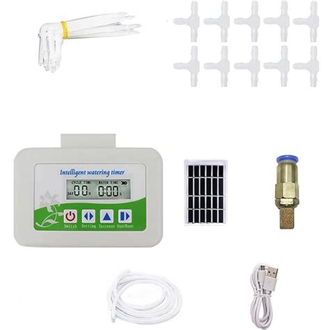 Kit De Micro Irrigation Goutte À Goutte Système D Arrosage Automatique À Énergie Solaire Kit D