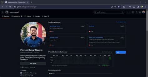 Praveen Kumar Maurya On Linkedin Git Github Developmentjourney