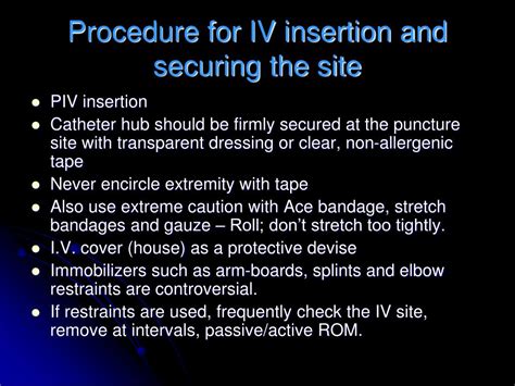 Ppt Venipuncture And Peripheral Iv Insertion Powerpoint Presentation