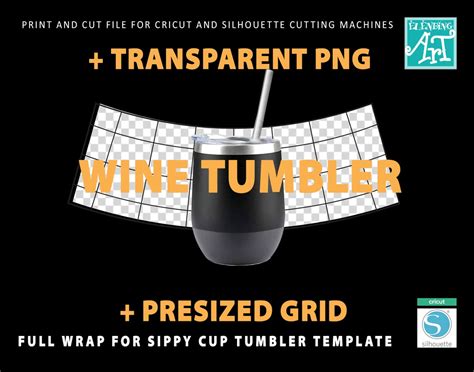 Wine Tumbler Template Svg