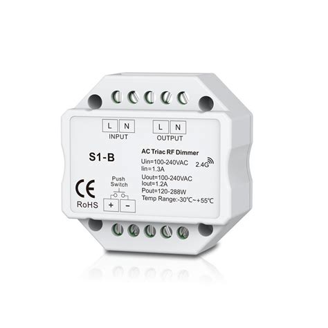 100 240VAC AC Triac RF Push Dimmer En Schakelaar K Vicedeal