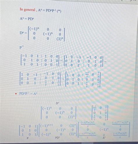 Solved Linear Algebracan You Explain This How We Got A N