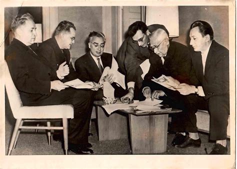 Unknown Soviet Scientists In 1960s Vintage B W Photo For Sale At