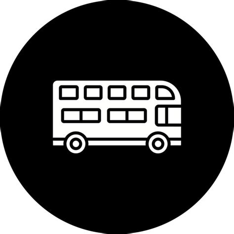 더블 데커 아이콘 프리미엄 벡터