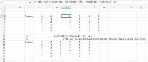 Excel Spread Positive Value Across Columns Stack Overflow