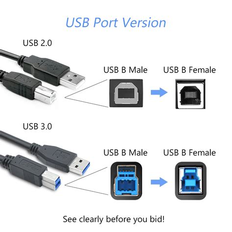 Usb 20 Print Cable Usb Type A To B Male To Male P Grandado