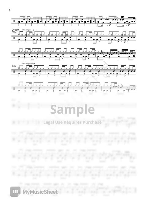 가호 시작 楽譜 By 드러머이자연