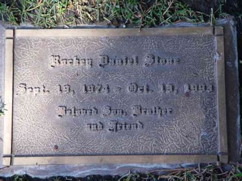 Rockey Daniel Stone 1974 1993 Mémorial Find A Grave