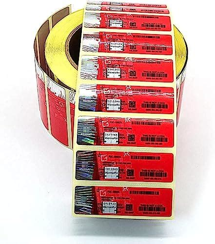 سعر Scratch Off Sticker Genuine Windows 10 Pro Activation Key With