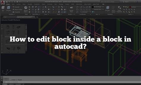 How To Edit Block Inside A Block In Autocad