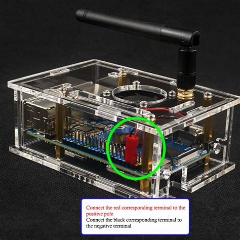 Uoyott For Orange Pi 5 Pro Acrylic Case Hdd Enclosure Case Fan Antenna