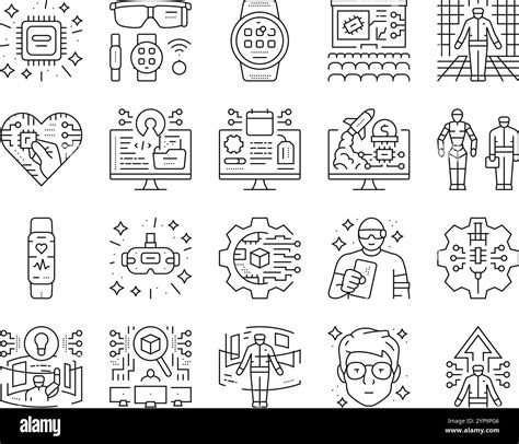 Tech Enthusiast Geek Nerd Man Icons Set Vector Stock Vector Image And Art Alamy
